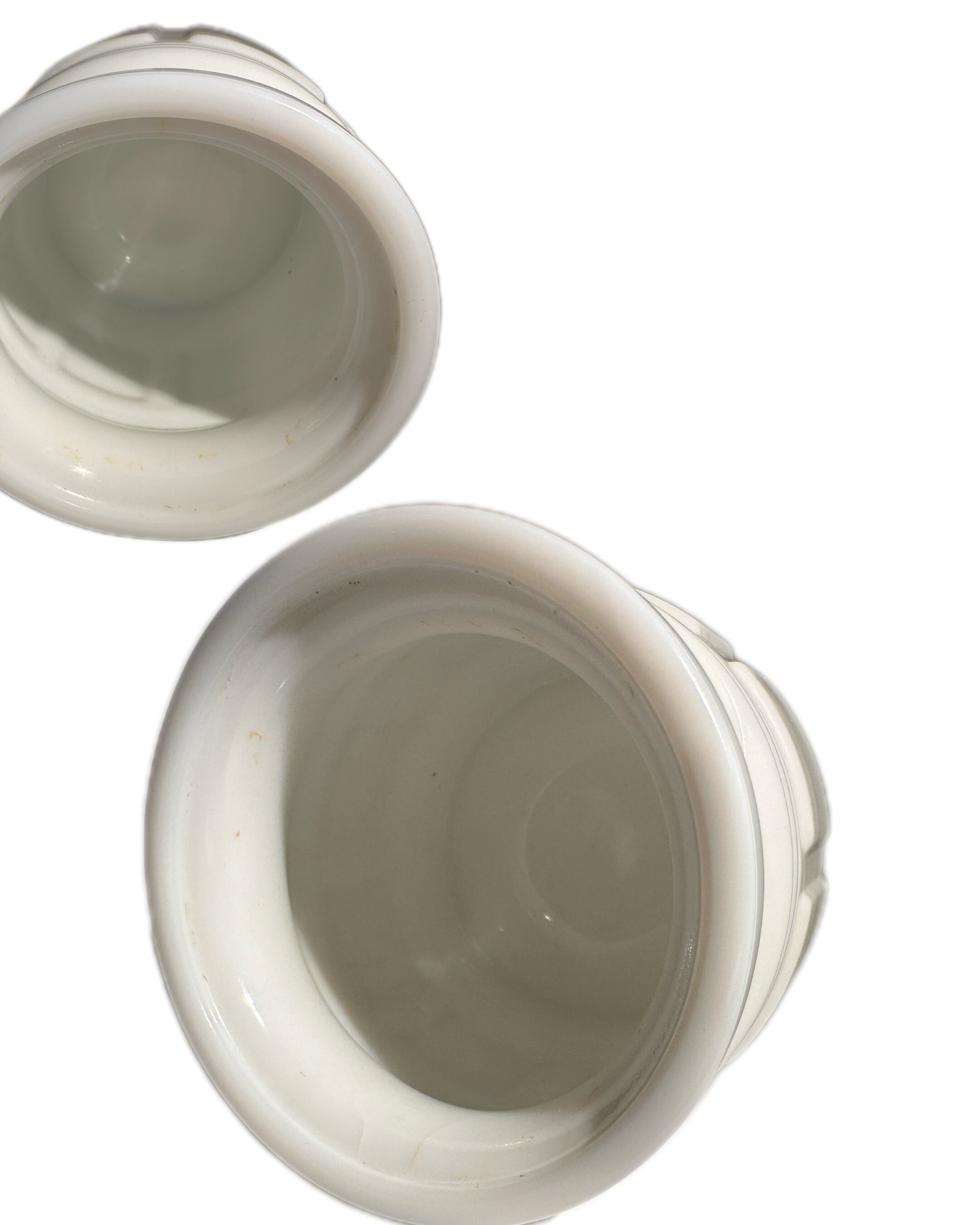 Vintage Milk Planter and Vase Randall Square Raised Windowpane Barrel ...