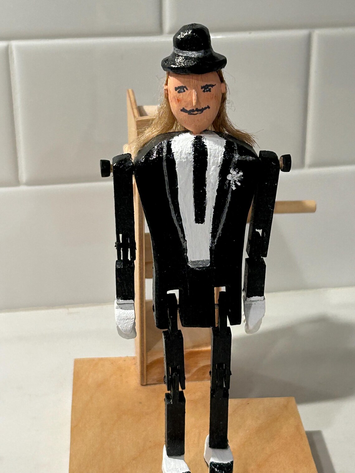 Handmade Wooden Dancing Man Automaton, Classy Calvin - Etsy