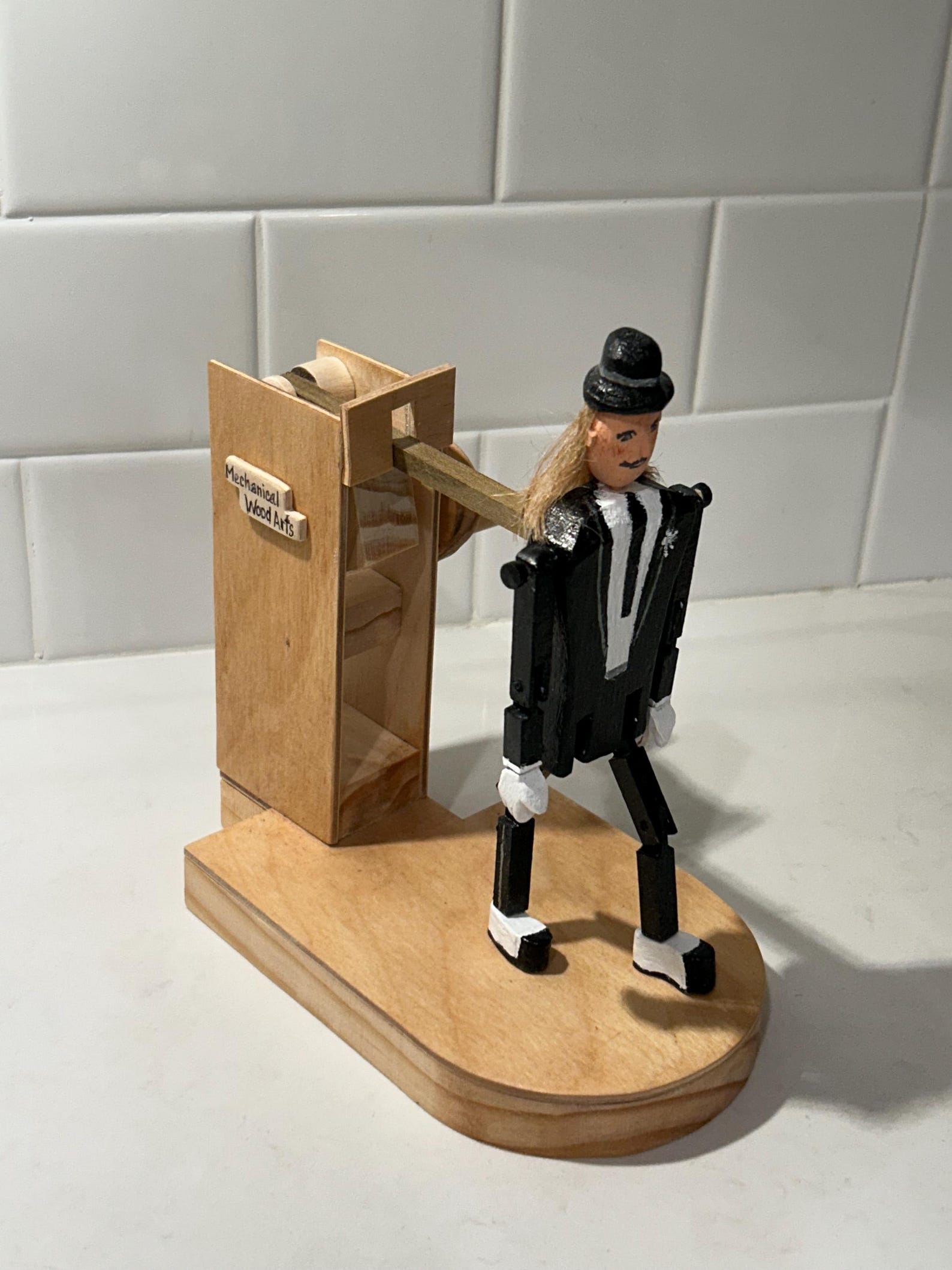 Handmade Wooden Dancing Man Automaton, Classy Calvin - Etsy