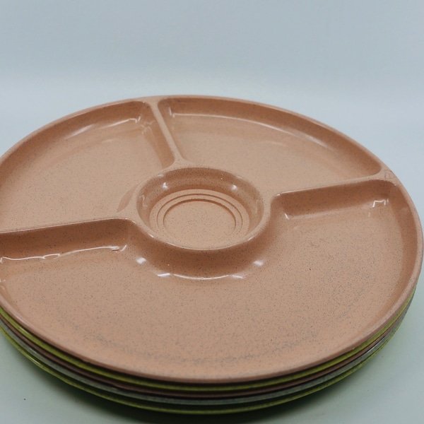 Plastic Divided Plates Set - Etsy