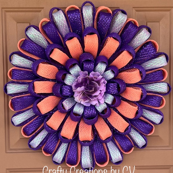 Mesh Door Wreath - Etsy