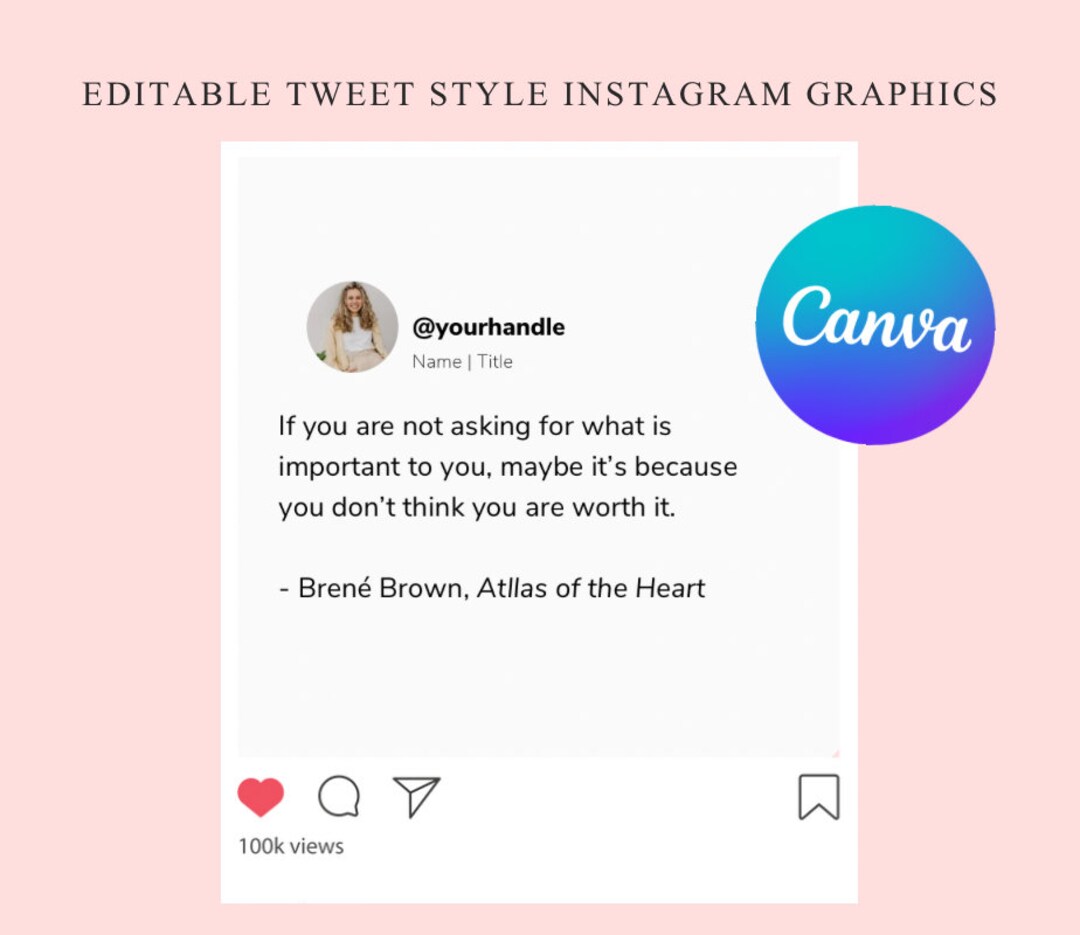 Fun + Motivating Tweet-style Quote Templates | Editable Canva Designs ...