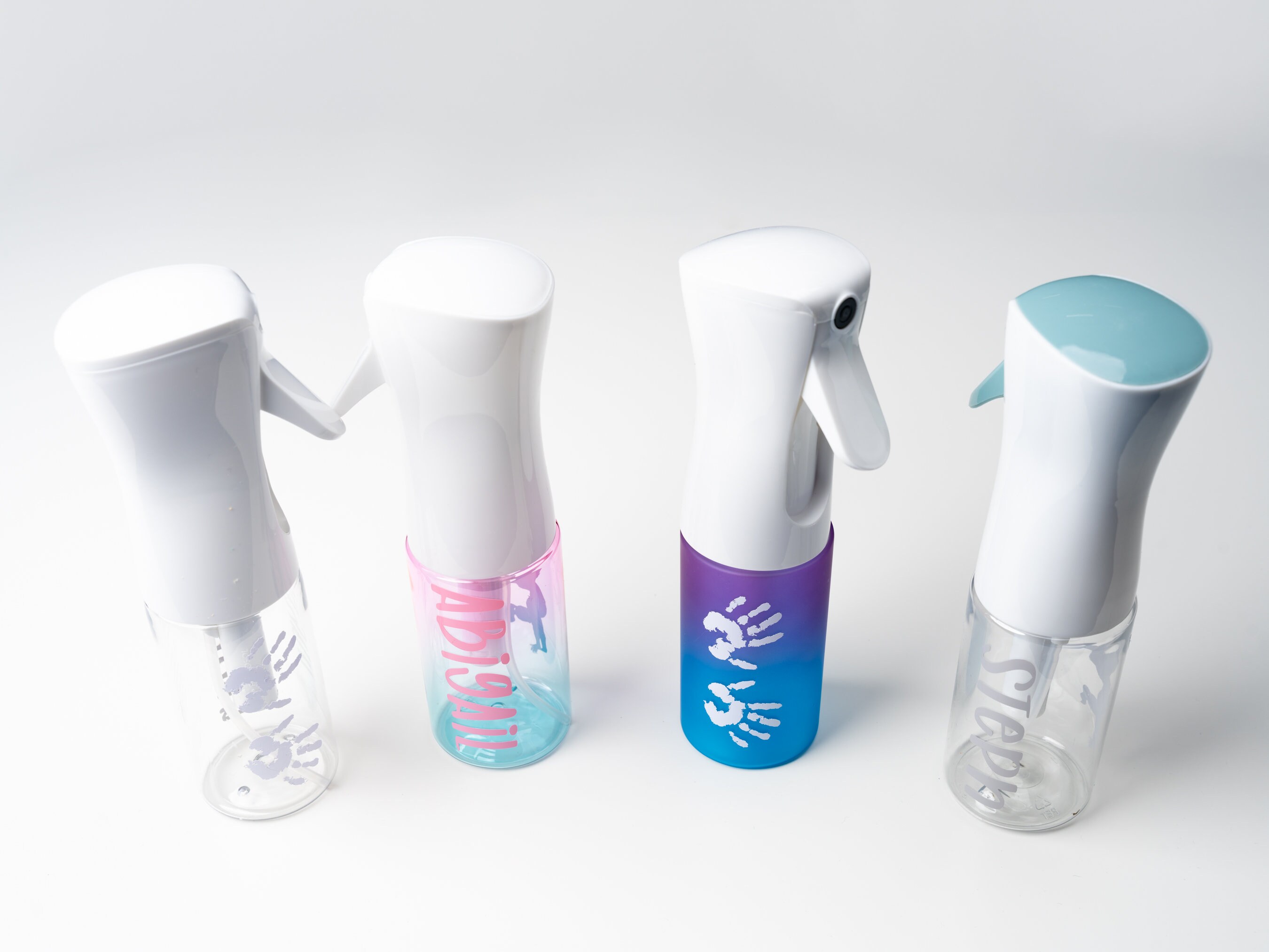 Pink & Blue Ombre Spray Bottle, Misting Spray Bottle, Customized Spray ...