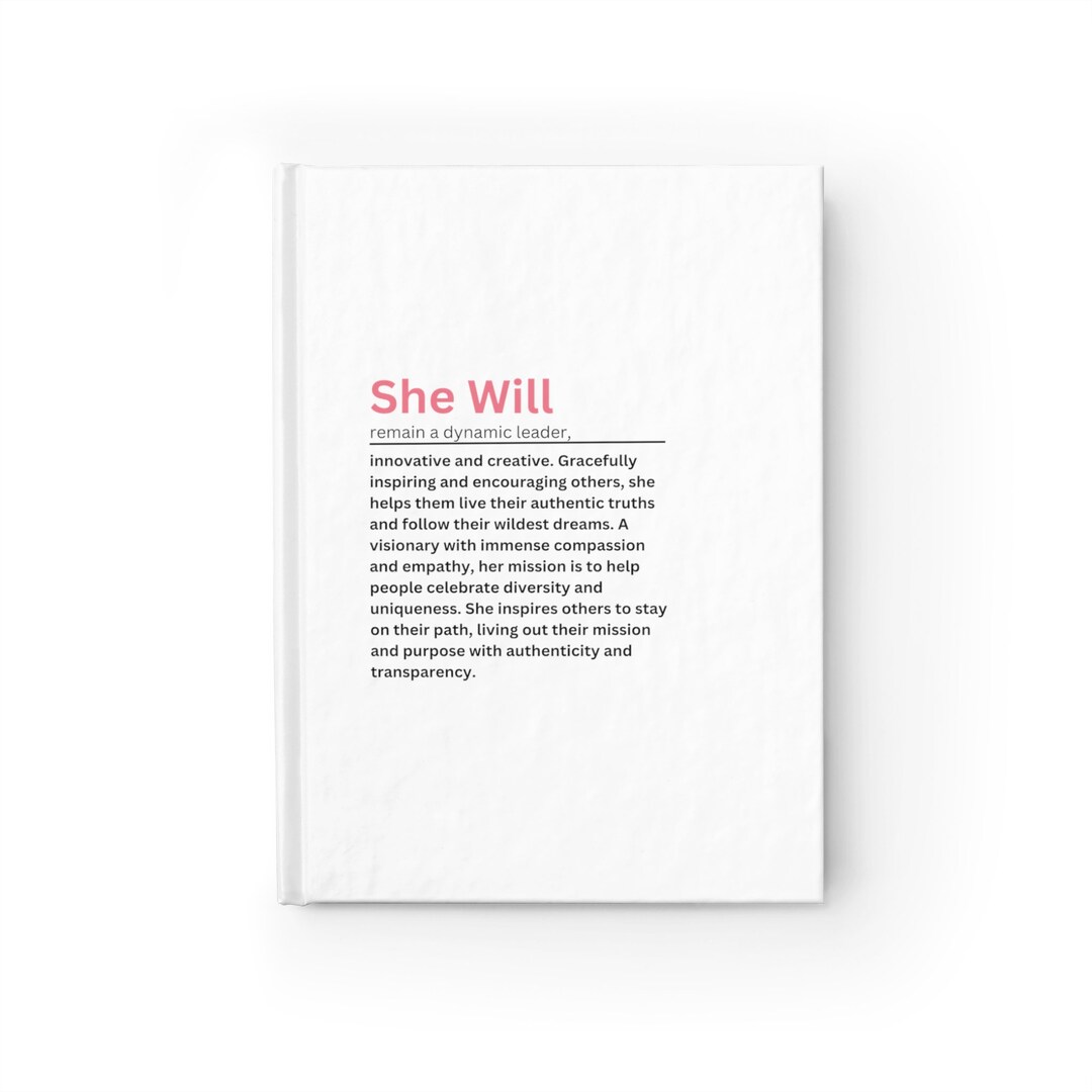 The "she Will" Journal - Blank Pages - Journal for Women ...