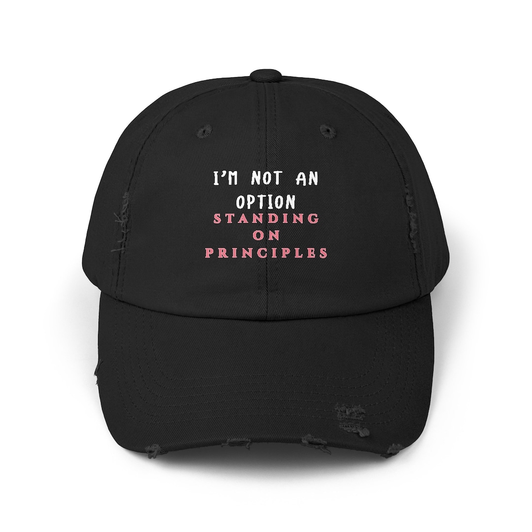 I'm Not an Option: Standing on Principles - Trendy Women's Distressed ...