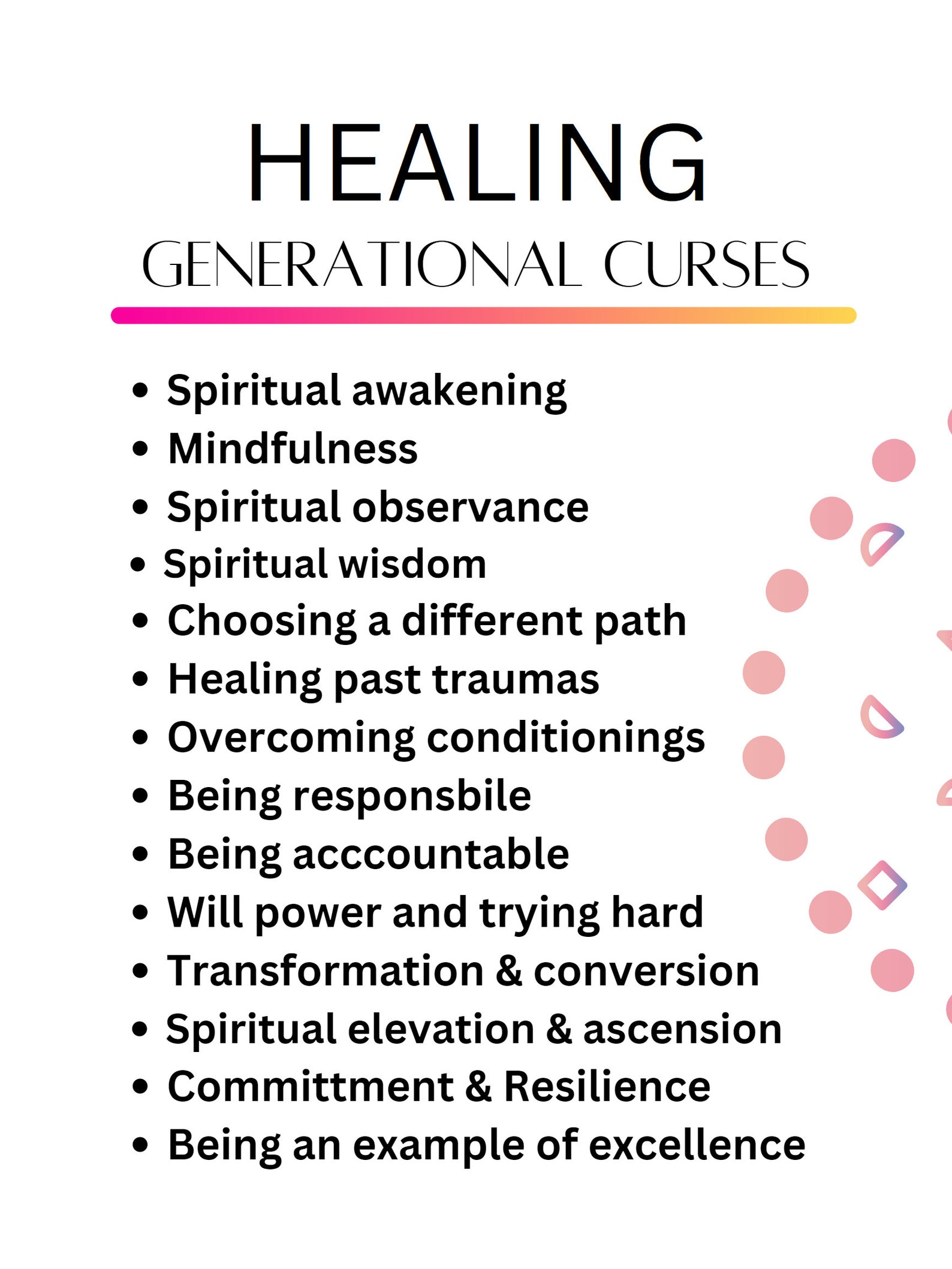 Printable / Motivational Art / Wall Art / 18x24 / Healing Generational ...