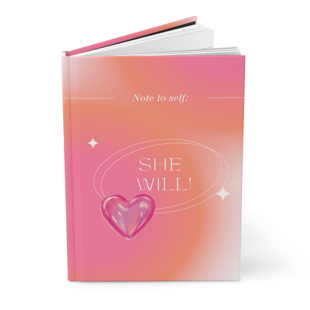 She Will Matte Hardcover Journal: Stylish Lined Notebook - Etsy