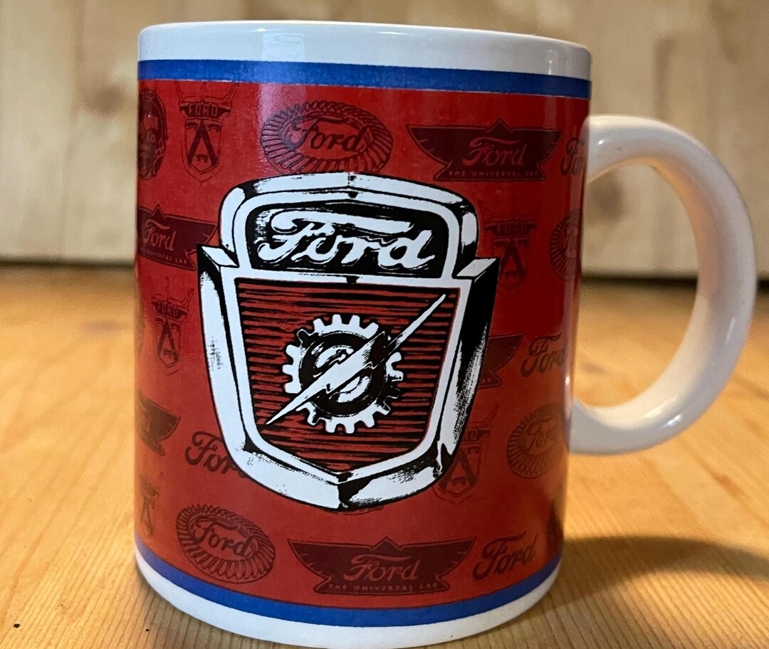 Ford Motor Company Licensed Coffee Mug Cup Emblem Vintage Logo the ...
