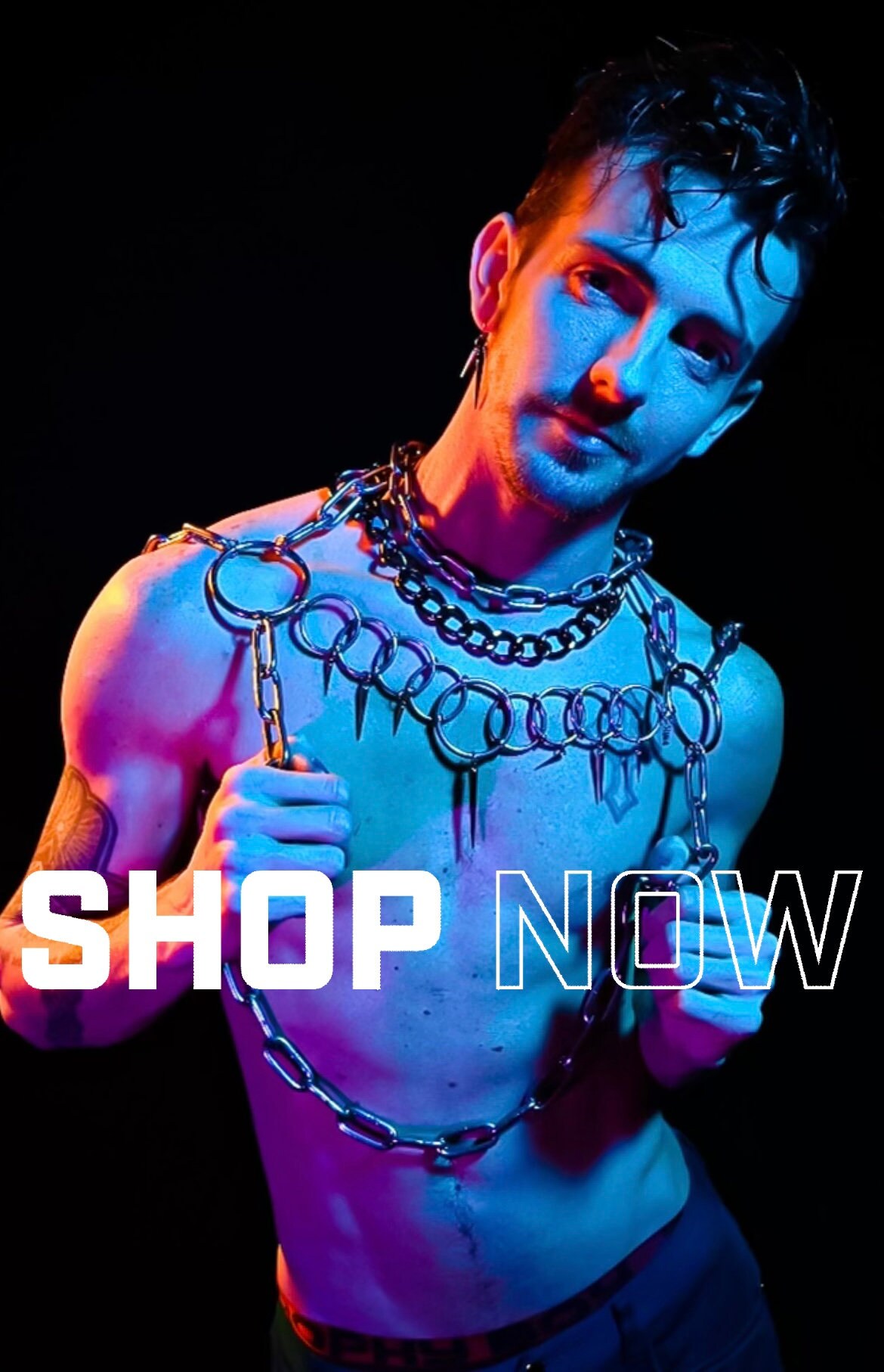 Mens Body Chain/harness, Stainless Steel Jewelry for Everyone, Unisex ...
