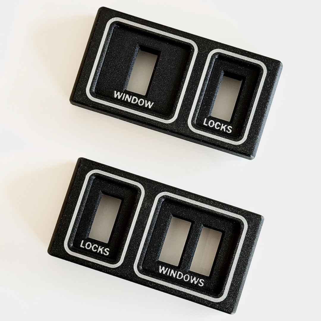 Door Panel Window / Lock Switch Bezel Set | 1989 - 1993 Dodge Ram ...