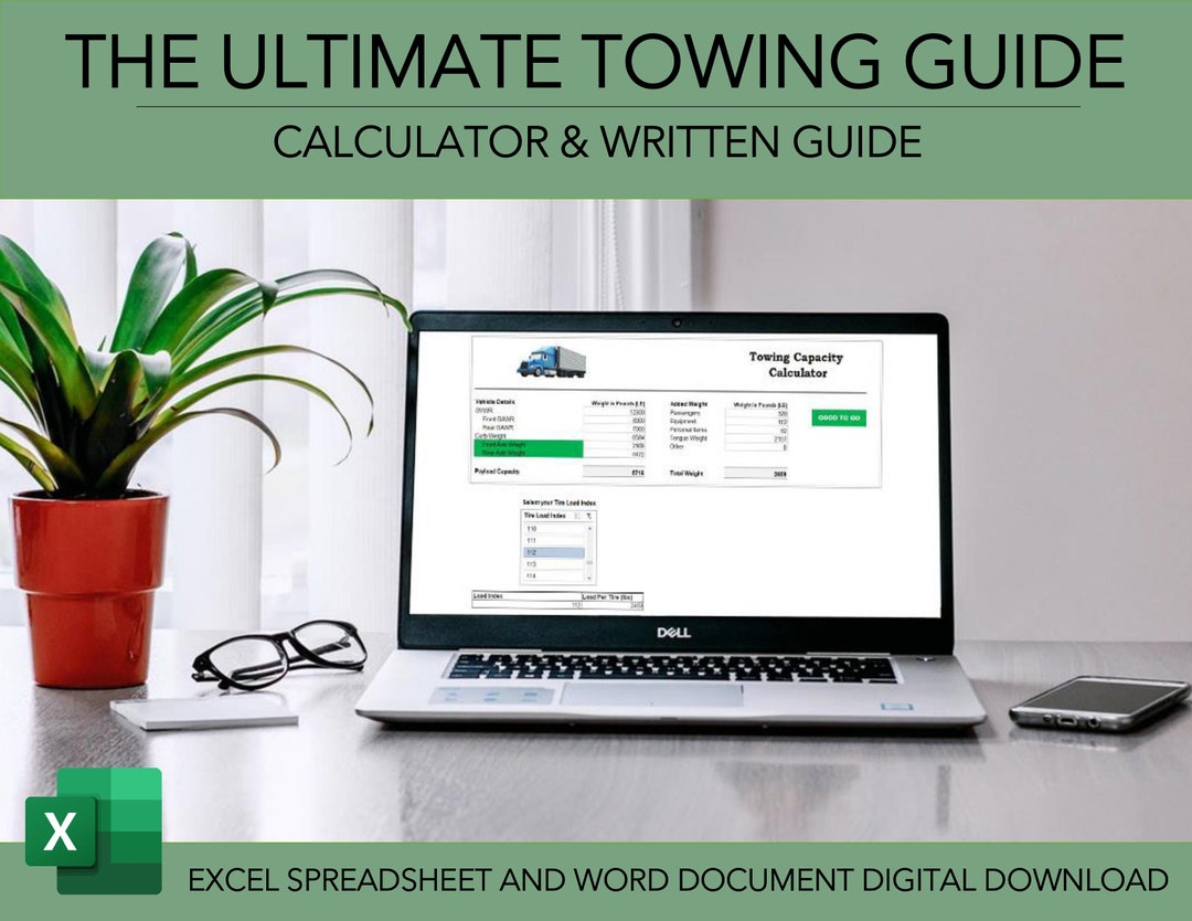 Can You Tow It the Ultimate Towing Guide With Calculator Excel Word - Etsy