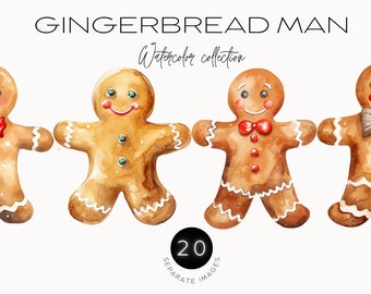 Gingerbread Man Clipart | Food PNG | Bakery Christmas Cookies ...