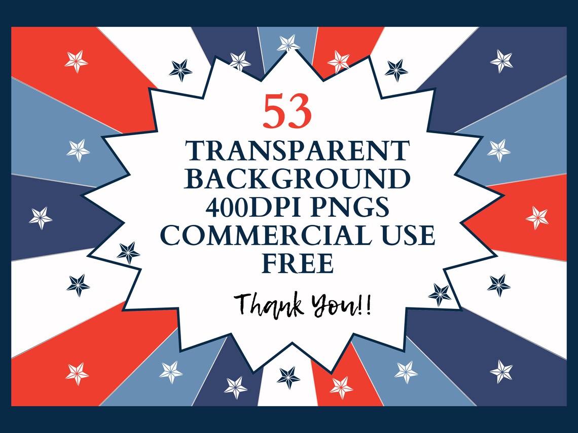 Watercolor Patriotic Clipart Bundle PNG, Patriotic Clipart ...