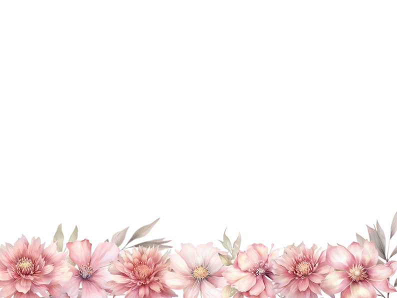 Watercolor Pink Flowers PNG Clipart, Wedding Clipart, Pink Spring ...