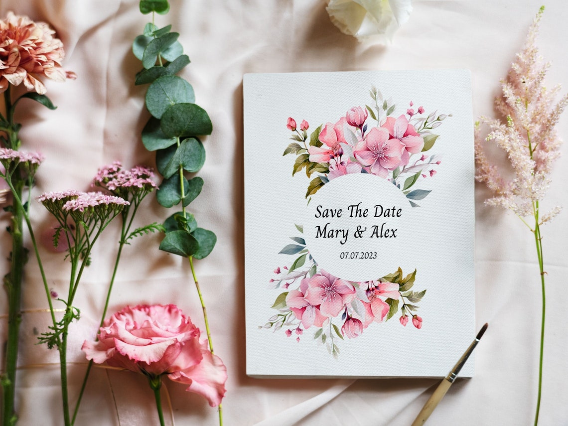 Watercolor Pink Flowers PNG Clipart Wedding Clipart Pink - Etsy