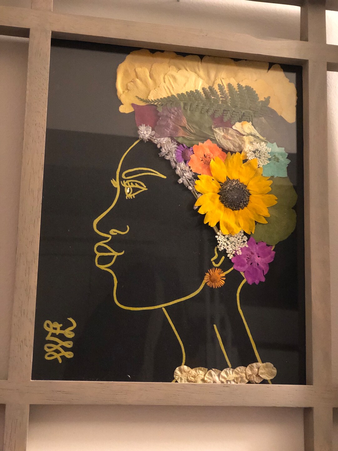 Ancestors, Lineage, Dried Flower Art, Pressed Flower Art. Leaves ...