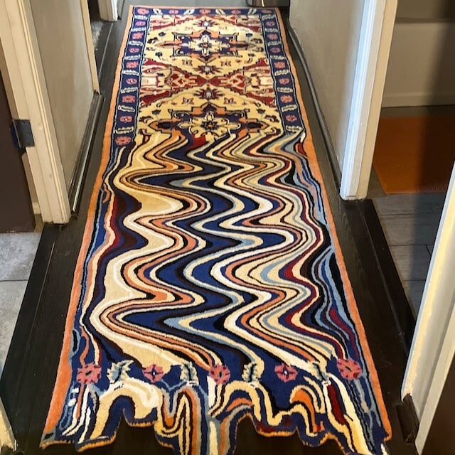 Melting Gold Multy Hand Tufted Rug Floral Rug. for Bedroom - Etsy