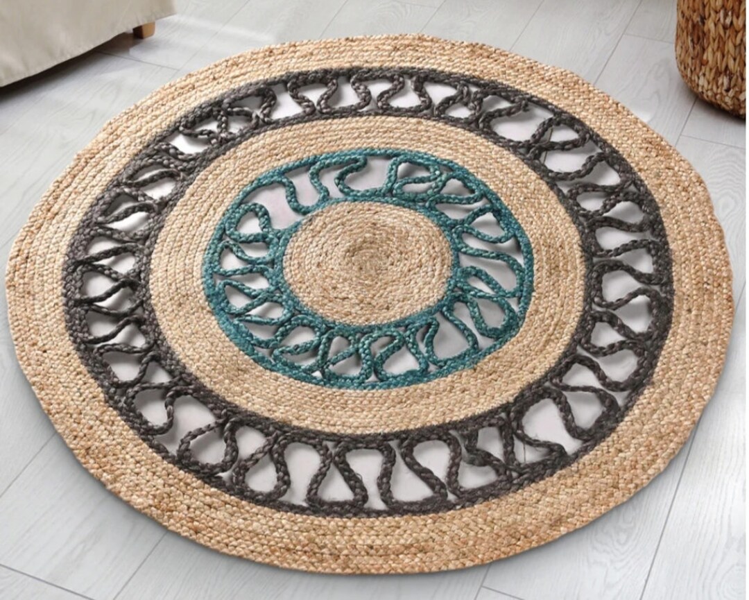 Natural and Colour Hamp Owal Shape 100% Hamp Shumak Patchwork - Etsy