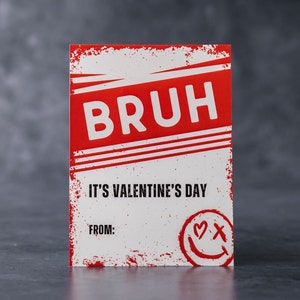 Bruh It's Valentine's Day, Tween Valentine, Funny Kids Valentine ...