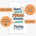 Employee Appreciation Day Gift Tag Printable Treat Tags - Etsy