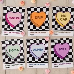 Teen Slang Candy Hearts, Funny Kids Valentine Printable, Class ...