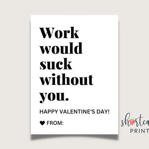 Coworker Valentine, Funny Workplace Valentine Cards, Office Valentine's ...