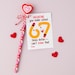 Pencil Valentine Printable, 6 7 Slang Classroom Valentine Exchange ...