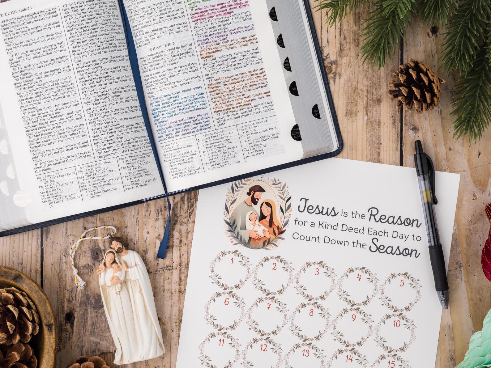 Jesus is the Reason Acts of Kindness Advent Calendar for Kids ...