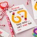Pencil Valentine Printable, 6 7 Slang Classroom Valentine Exchange ...