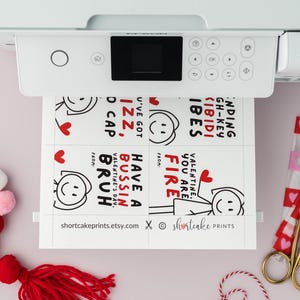 Tween Girl Stick Figure Valentine's Day Cards, Slang Kids Funny ...