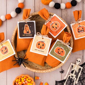 Printable Set of Halloween Treat Tags, Class Party Favor, Jack-o ...