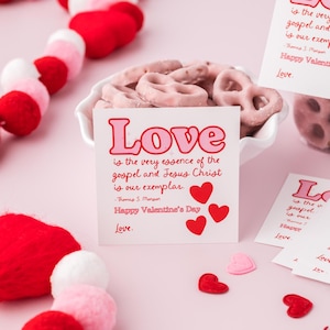 LDS Valentines, February Ministering Handout, LDS Relief Society ...