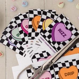 Teen Slang Candy Hearts, Funny Kids Valentine Printable, Class ...
