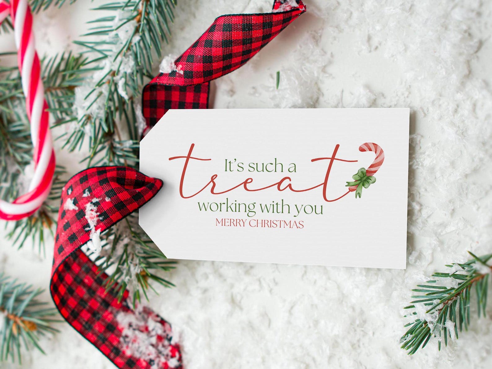 Coworker Christmas Tag, Printable Treat Tags, Christmas Work Party ...