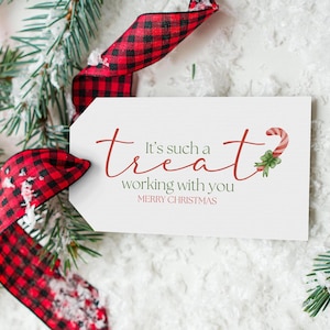 Coworker Christmas Tag, Printable Treat Tags, Christmas Work Party ...