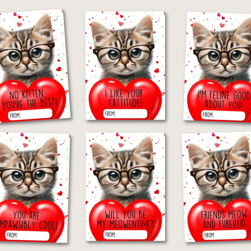 Kitty Cat Card - Etsy