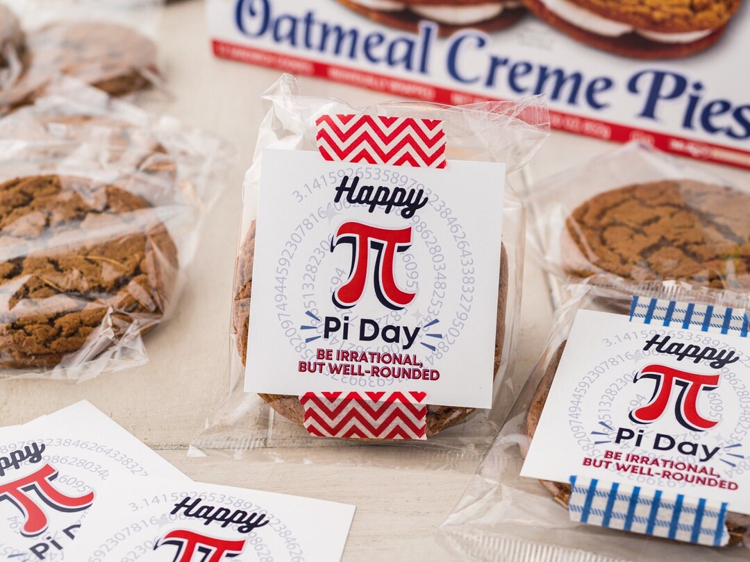 Printable Happy Pi Day Tags, Be Irrational but Well-rounded, Pie Day ...