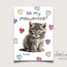 Kitten Valentine Cards, Cat Valentine, Kids Valentines for School ...