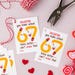 Pencil Valentine Printable, 6 7 Slang Classroom Valentine Exchange ...