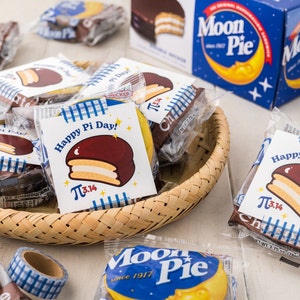 Printable Happy Pi Day Tags, 3" Square Gift Tags for Pie Day, Treat Tag ...