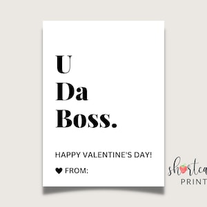 Funny Coworker Valentines Set#2, Workplace Valentine Cards, for Boss ...