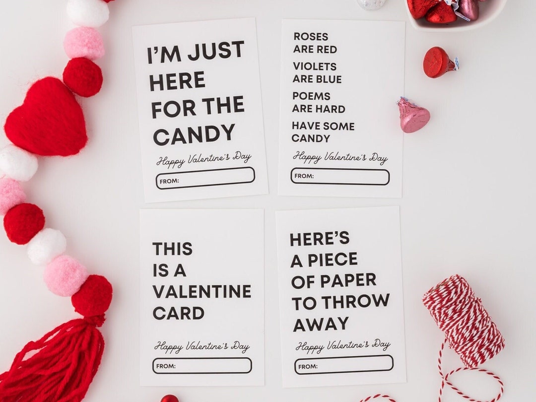 Funny Kids Valentines, Tween Valentines, Teen, Printable Valentines ...