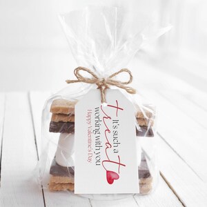 Coworker Valentines Treat Tag, Printable Gift Tags, Work Valentine's ...