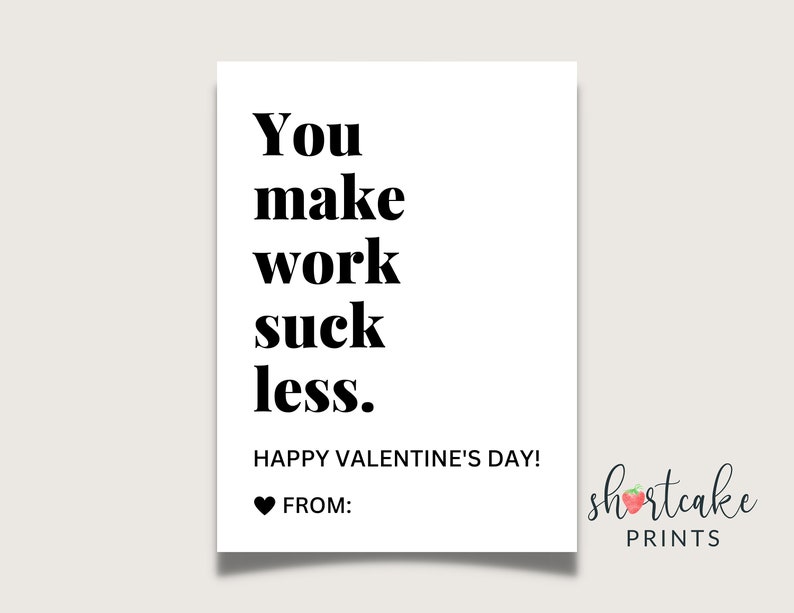 Funny Coworker Valentines Set2 Workplace Valentine Cards - Etsy