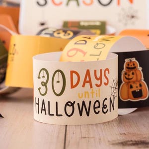 Halloween Countdown Chain, Printable Halloween Calendar for Kids ...