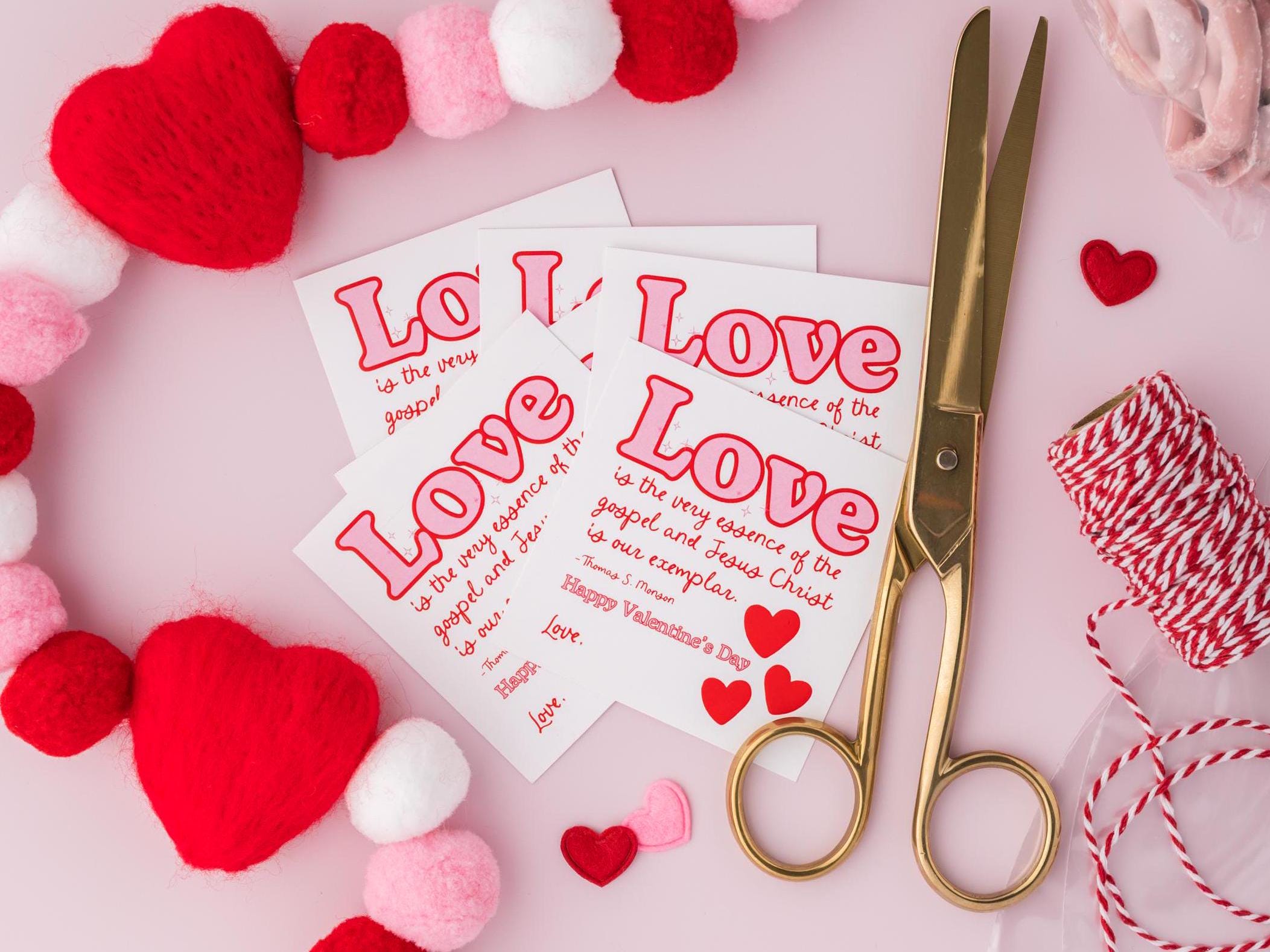 LDS Valentines, February Ministering Handout, LDS Relief Society ...