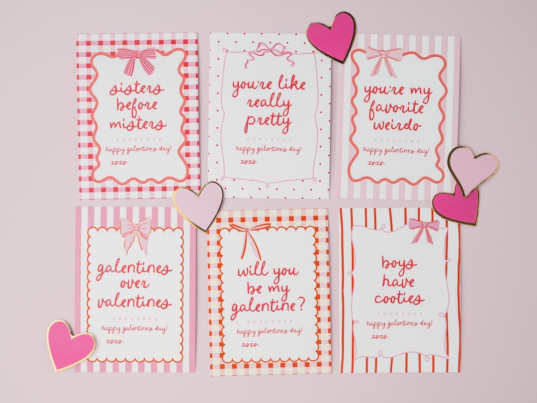 Printable Galentine's Day Cards for Friends, Funny Coworker Valentines ...