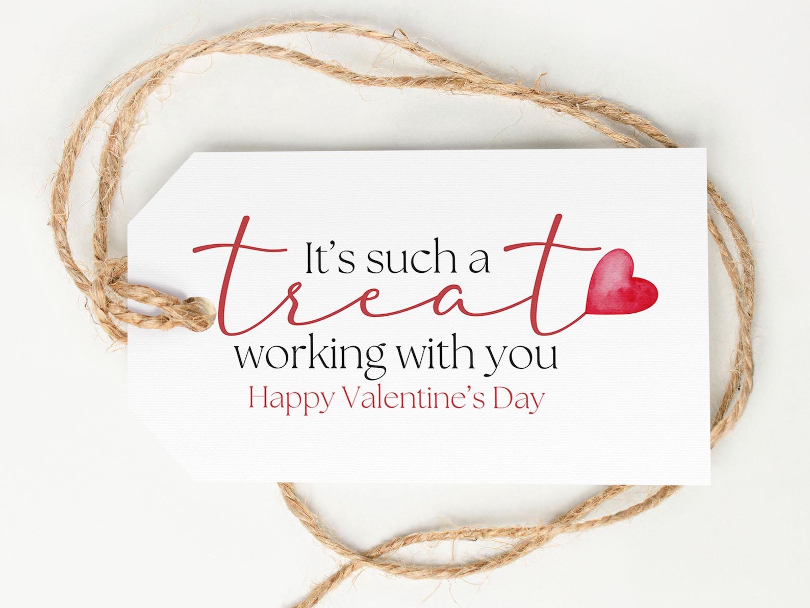 Coworker Valentines Treat Tag, Printable Gift Tags, Work Valentine's ...