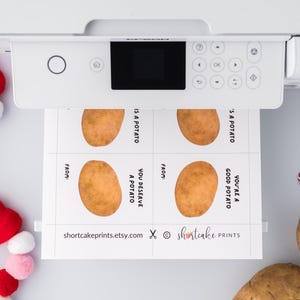 Potato Valentines, Funny Valentine's Day Cards for Kids, Printable ...