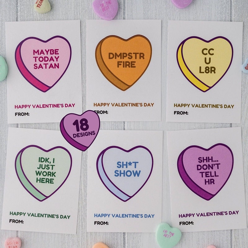 Conversation Hearts for Work - Etsy